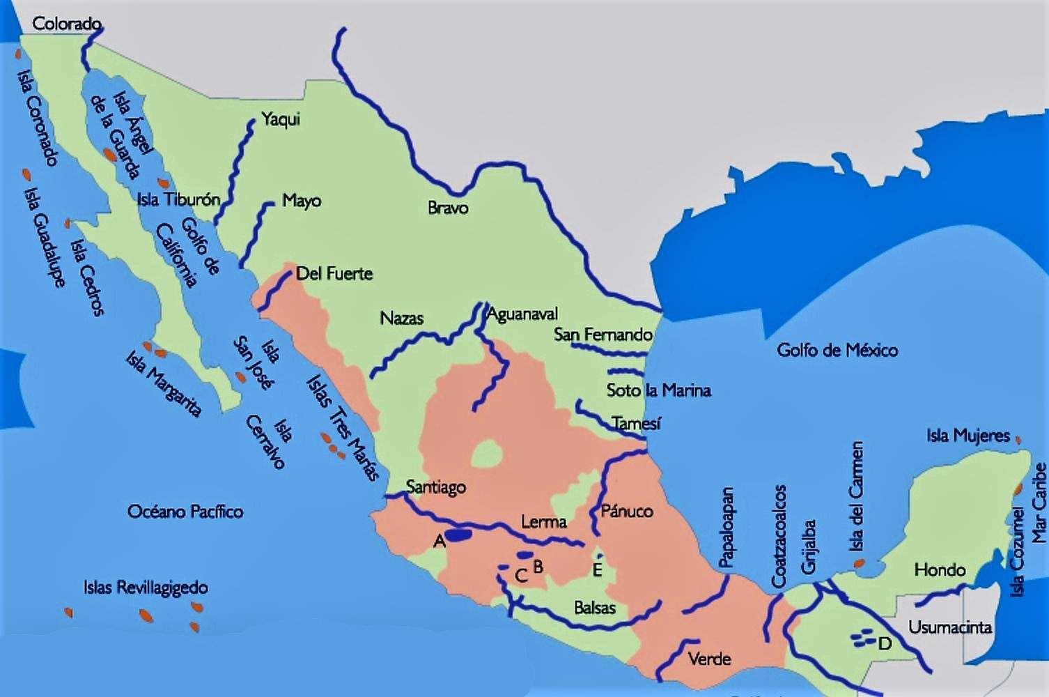 Descubre El Impresionante Mapa De Aguas De México Oceanos Y